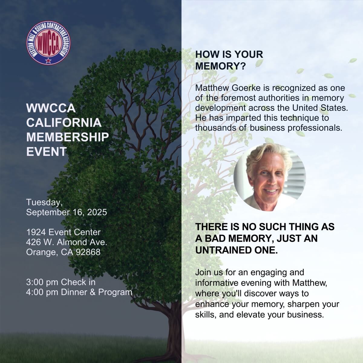 September Orange County Membership Meeting - Western Wall & Ceiling ...